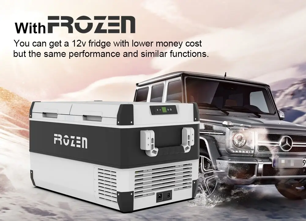 FROZEN 95 Liter Car Fridge - Ultimate Camping & Hunting Cooling