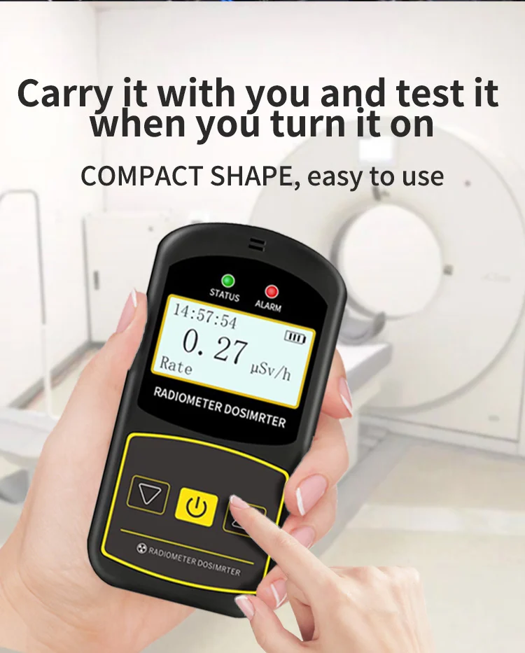 Personal Radiation Detector Alpha Beta X Ray Gamma Radiation Dosimeter ...