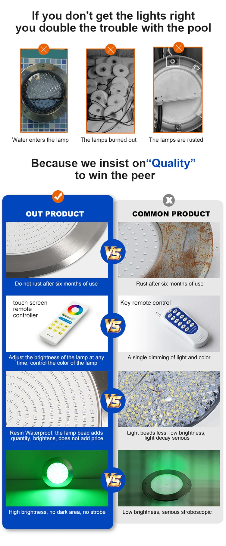 Colorful Quality Boat 24w Recessed Underground Resin Multi Wifi Filled ...