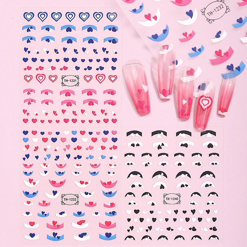 Wholesale Luxury Packaging Gel Nails Sticker Custom 3d 5d Designs Gold ...