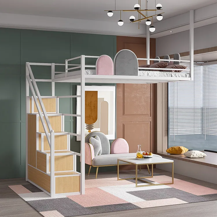 Customized Modern Metal Bunk Loft Bed - Space-saving