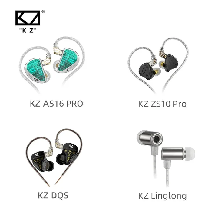 Wired Earphones In-ear Headset Noise Cancelling QKZ Headset KZ ZST ...