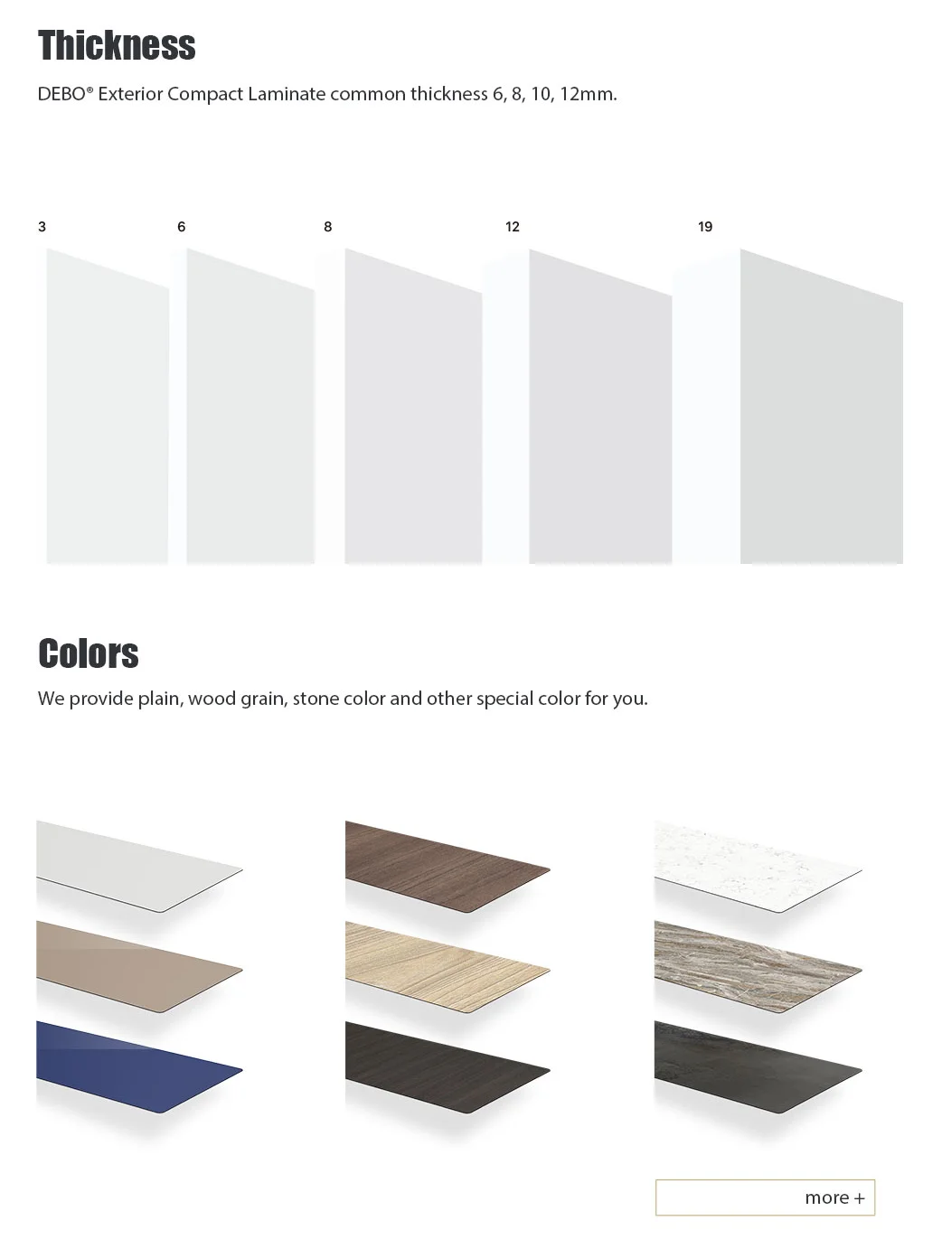 Debo Exterior 8mm Hpl Board Compact Density Fiberboard For Table As ...