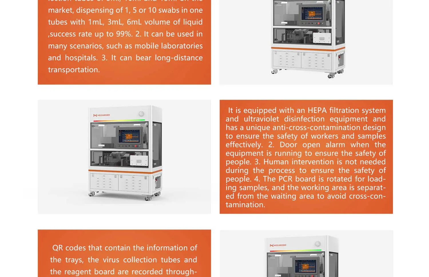 Megarobo High Throughput Automated Pipetting Processing System Handle ...