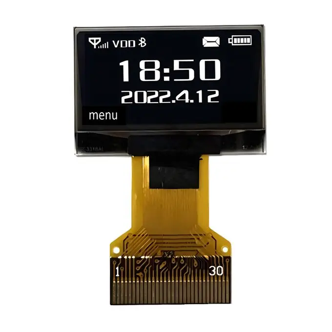 0.96-inch Oled Display Module Plug-in Connection 128x64 Monochrome ...