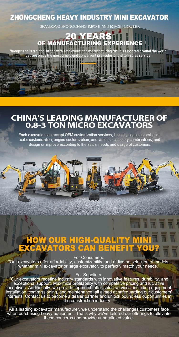 Mini Excavators with EPA Engines - 1.5 Ton Crawler Diggers