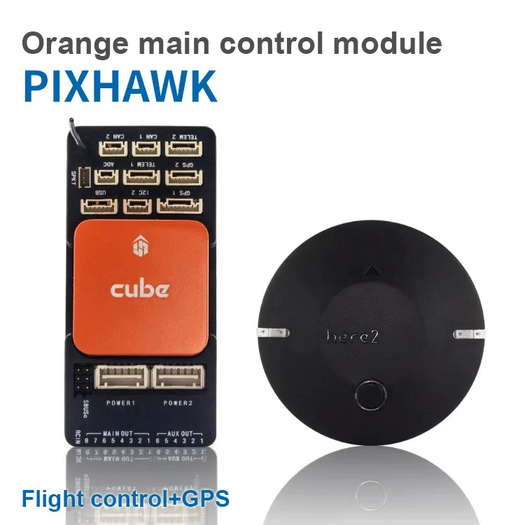 Px4 Hex Pixhawk Cube Orange+ Here 3 Gps Gnss M8p W/ Ads-b Carrier Board ...