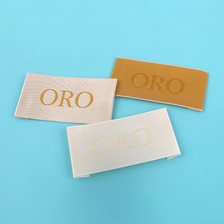 Custom Brand Name Logo Sew on Apparel Textile Tags Supplier