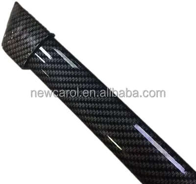 Universal Red LED Warning Light Spoiler - Black Carbon Fiber