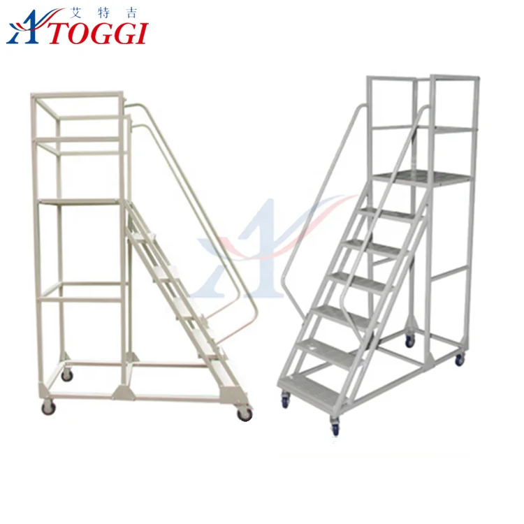 Tangga Platform Troli 6 Langkah,Tangga Baja Lipat Supermarket - Buy ...