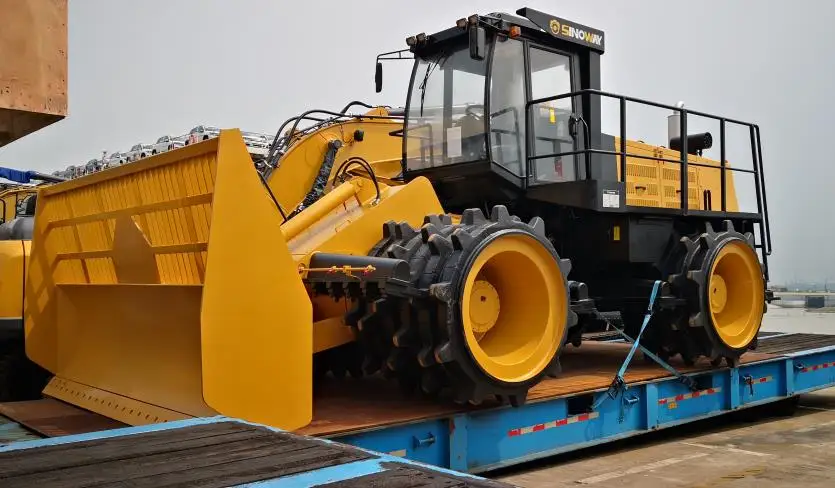 China Bomag Technology Trash Compactor 33ton Refuse Compactor For Waste ...