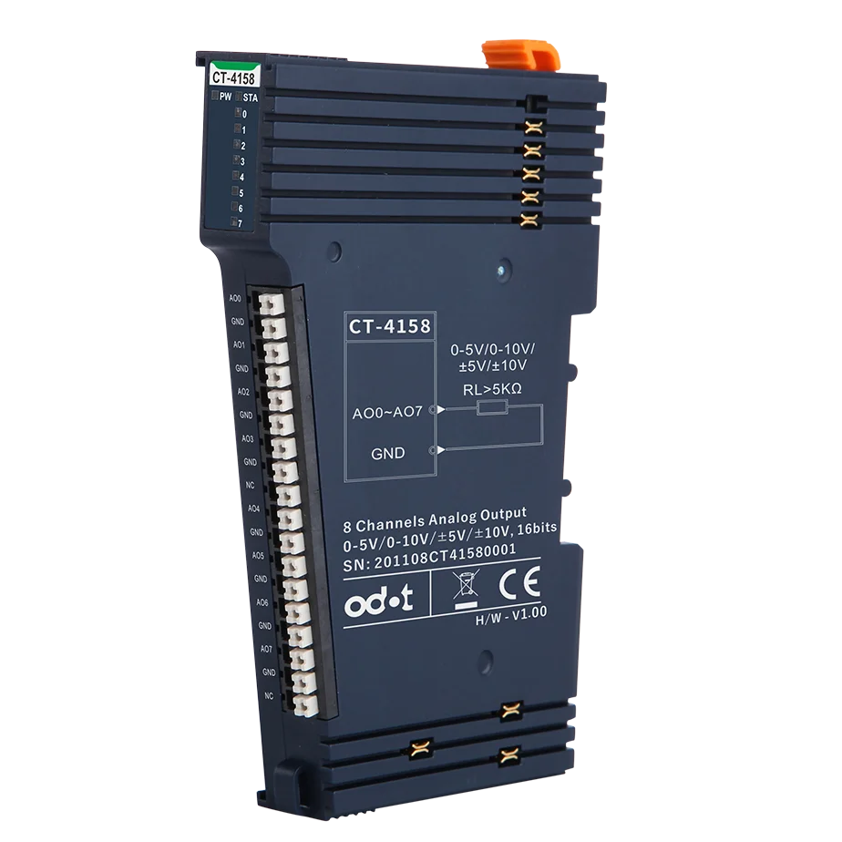 Odot Control Solution Analog Output IO Module CT-4158: 8 CH Voltage IO Card,0~5Vdc,-5~5Vdc,0 ...