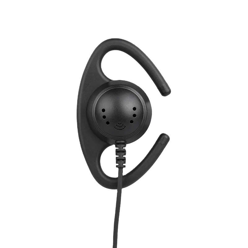 D Shape Ear Hook Earpiece Soft Rubber handfree bo om mic style ...