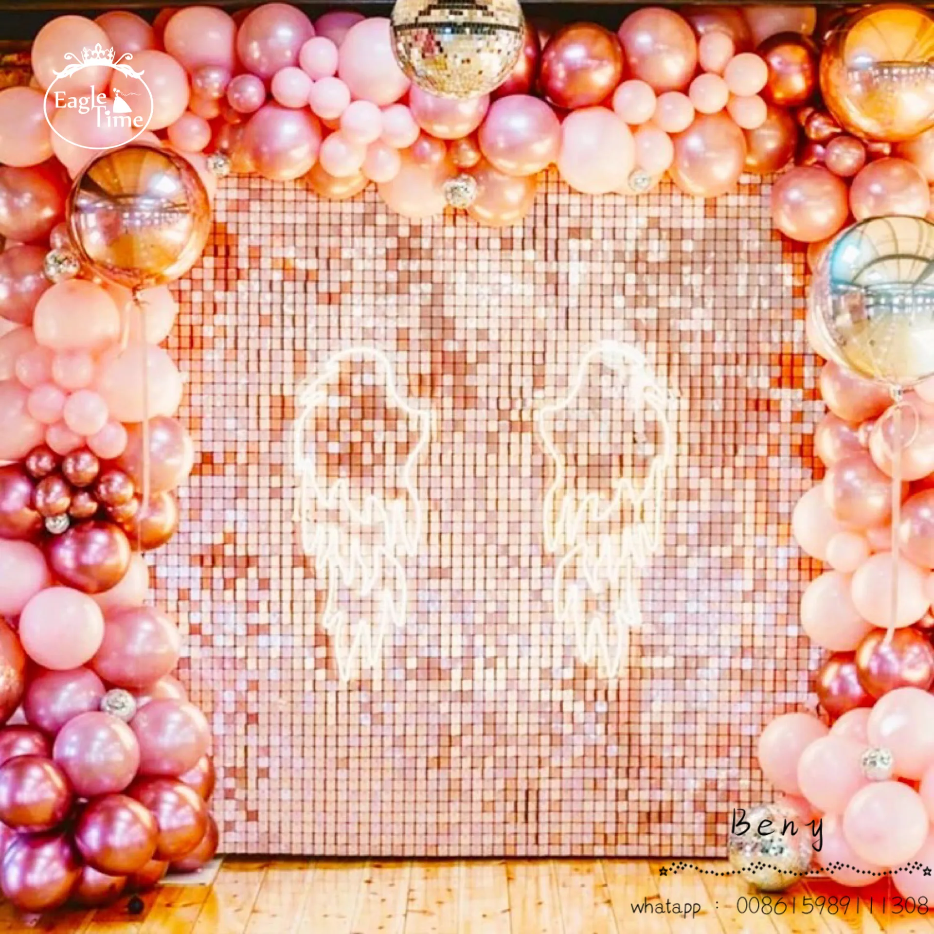 Stunning Rainbow Sequin Background For Wedding Party Event Venue ...