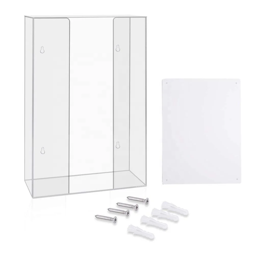 Vonvik Custom Clear Disposable Box Holder Acrylic Wall Mount Acrylic ...