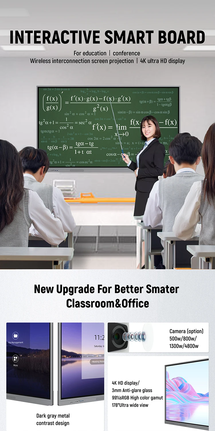 Interactive Smart Board - 55 Inch Touch Screen Display