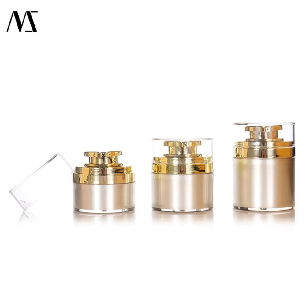 Luxury Double Wall Dispensing Jar Dispensing Face Cream Plastic ...