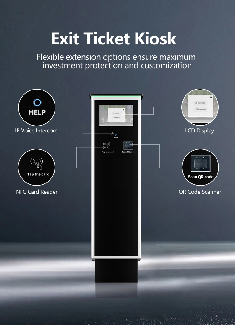 Parking Ticket Machine Realpark Barcode Ticket Dispenser Machine For ...