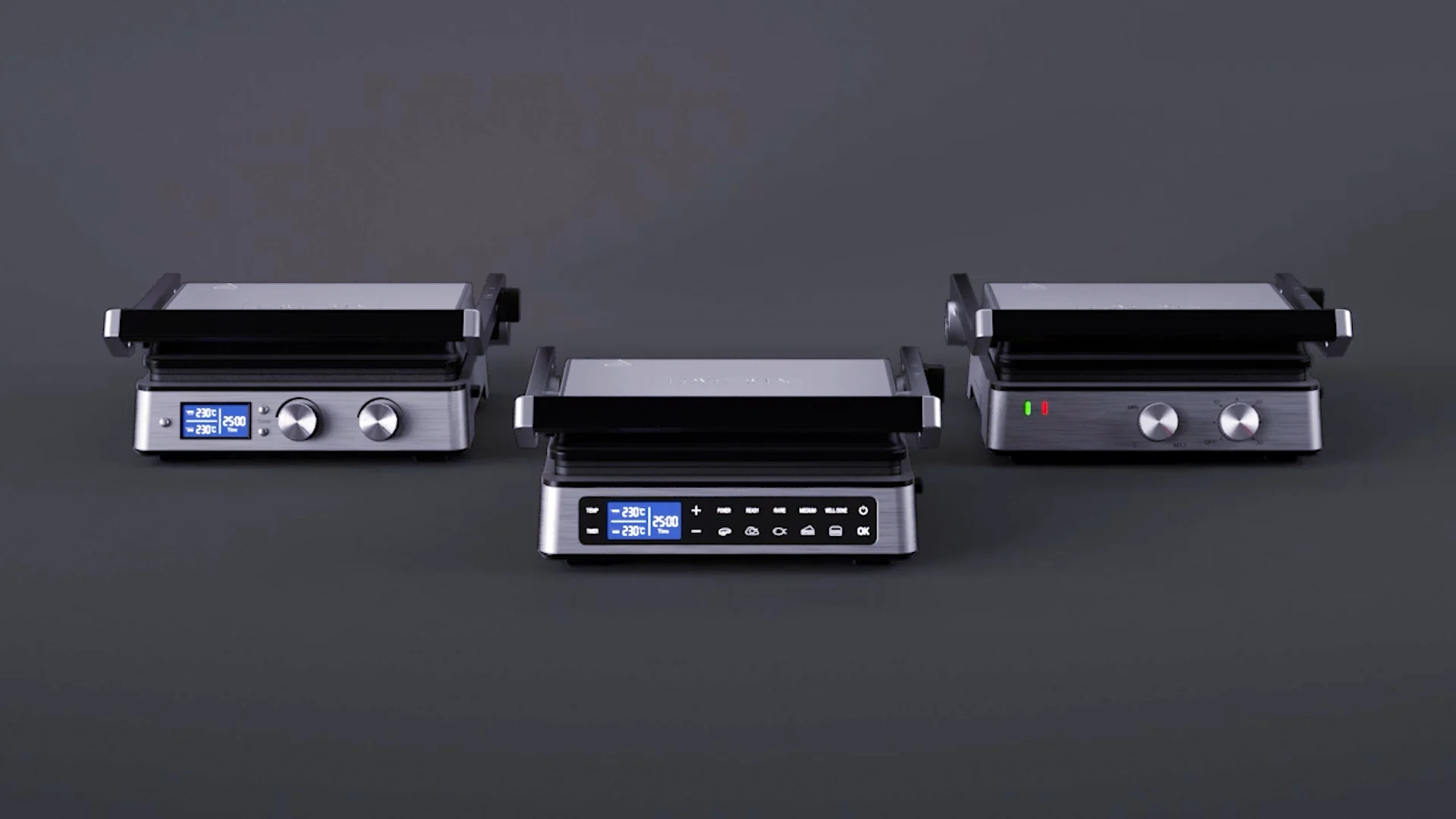 Large Size Steak Griddle Grill Detachable Digital Contact Grill ...