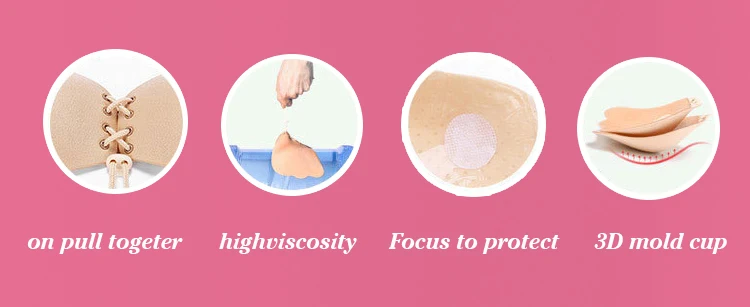 Womens Wing Shape Comfortable Reusable Magic Wire Free Push Up Bra ...