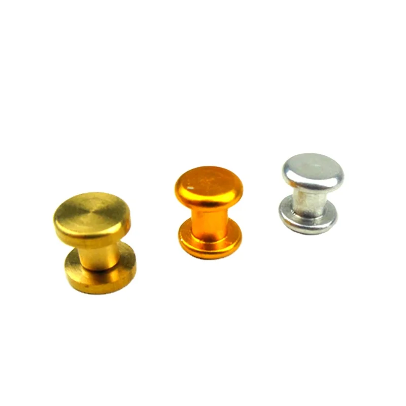 Factory Direct Double Cap Metal Stainless Steel Flat Head Book Binding ...
