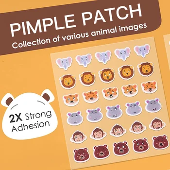 Organic Sheet Sticker Cute Animal Hydrocolloid Acne Pimple Patches For ...