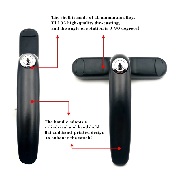 BESTIY Sliding Door Window Pull Handle Lock Plastic Aluminum Window ...