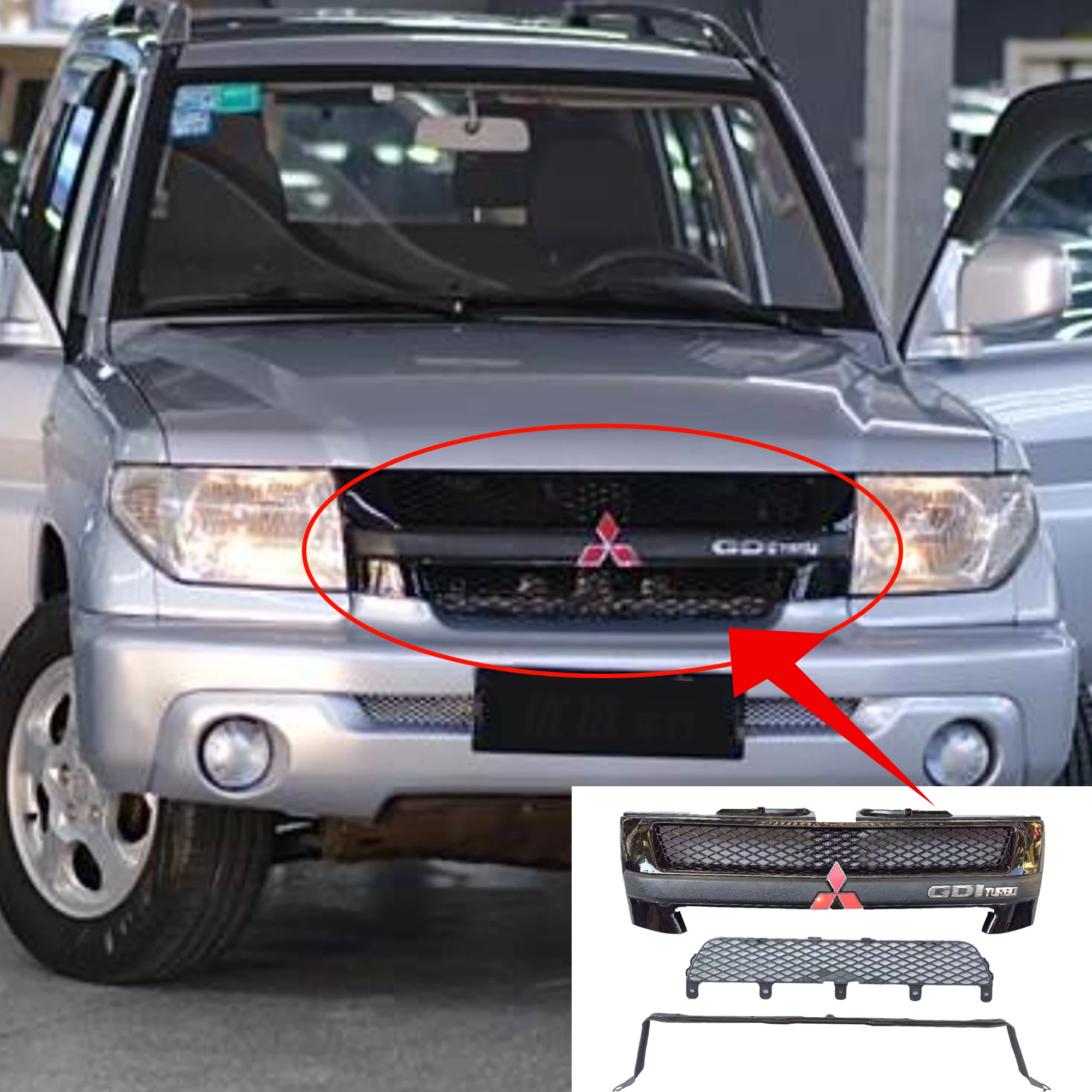 Optimal Front Bumper Radiator Grille for Mitsubishi Pajero