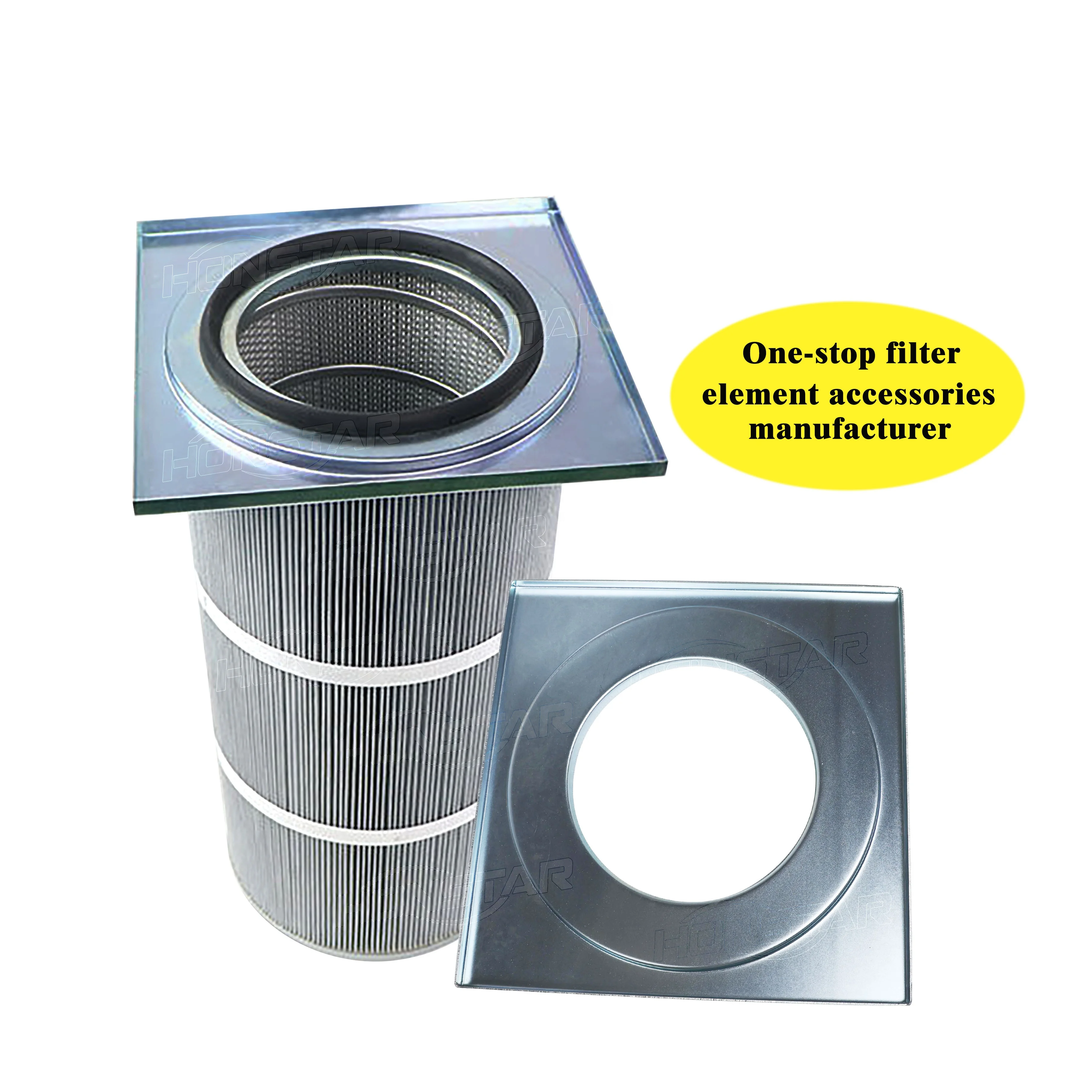 Custom Industrial Dust Collector Polyester Fiber Coated Square Chuck ...