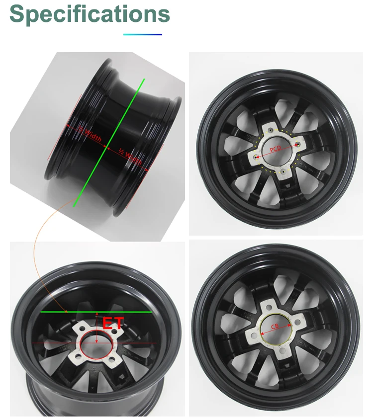 Atv 4 Wheel 10 Inch Rims 10"x8" Pcd 4x110-115mm Atv Alloy Rims Silver ...