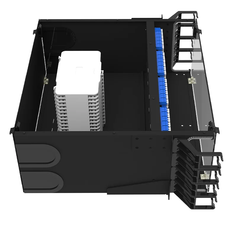 OEM Customizable Logo 1U 72F Upper Flip Design Three Section Slide Rack ...