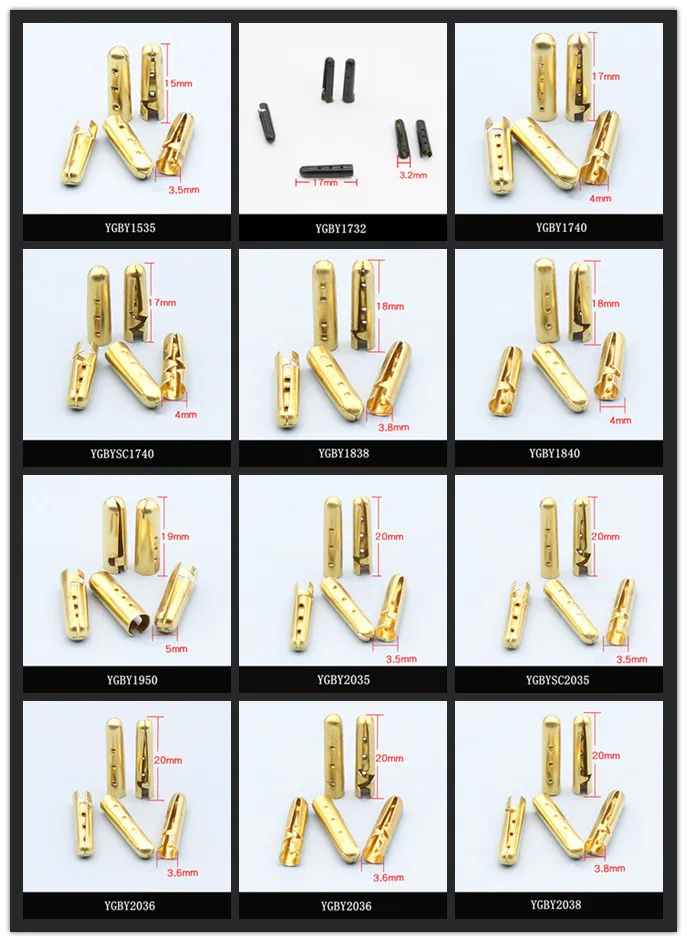 Wholesale Custom Shoelace Aglet Metal Tip 23*4.2mm Shoelace End Metal ...