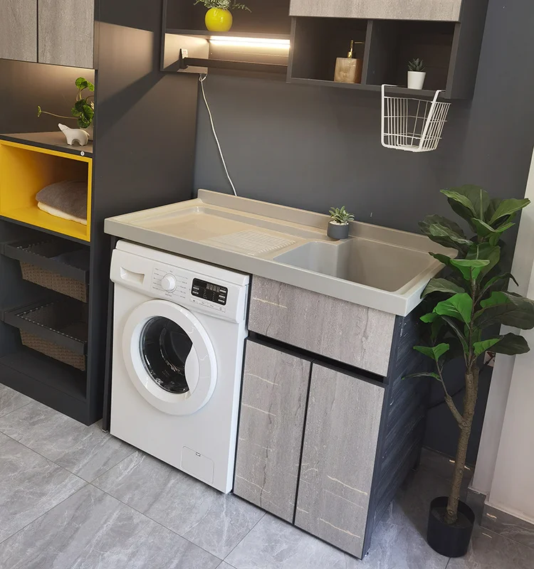 Good Quality Floor Mounted Laundry Vanity Wash Basin Wall Mount Cabinet ...