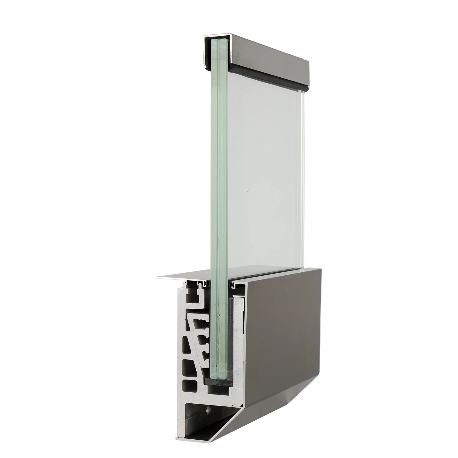 Frameless Fluted Glass Railing Design For Balcony - Buy Frameless Glass ...