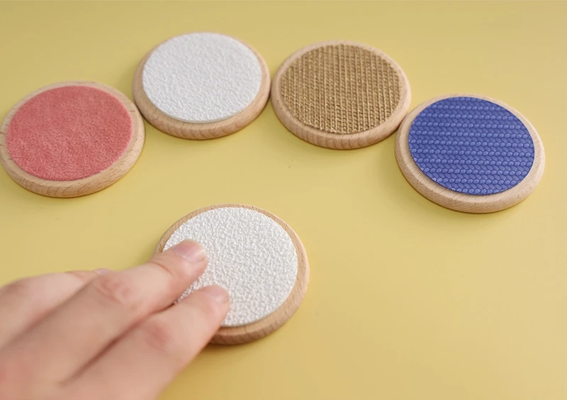 Montessori Sensory Material Tactile Learning Wooden Touch Board Sensory ...