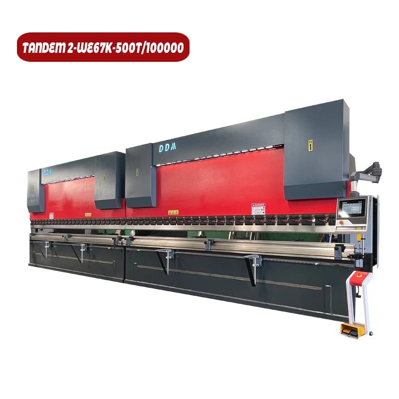 Tandem Metal Plate Press Brake/WE67K 500T 10000 Two Hydraulic Tandem ...