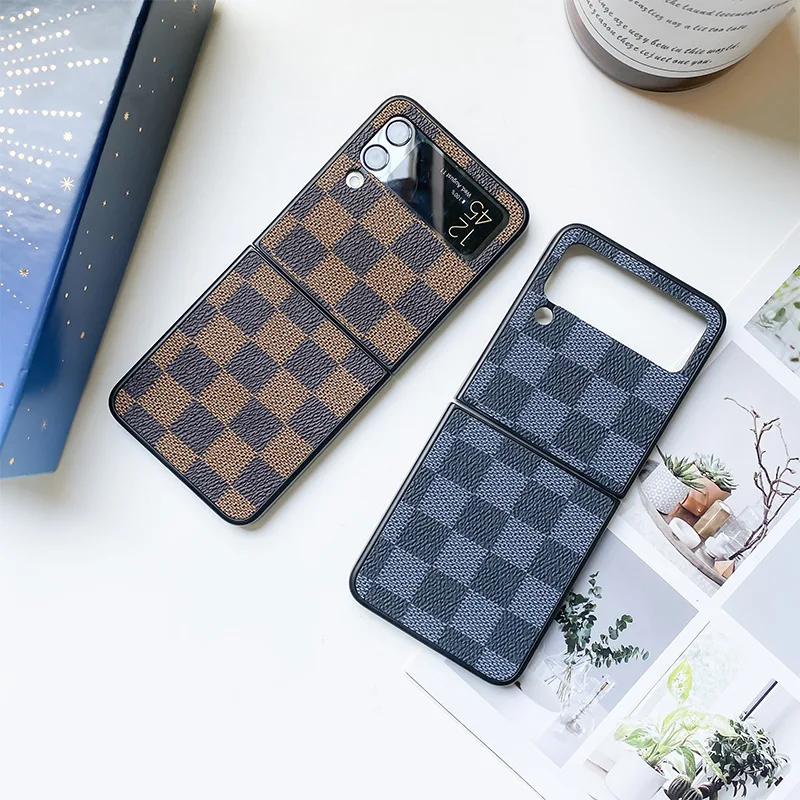 Luxury Leather Brand Design Folding Phone Cases For Samsung Galaxy Z ...