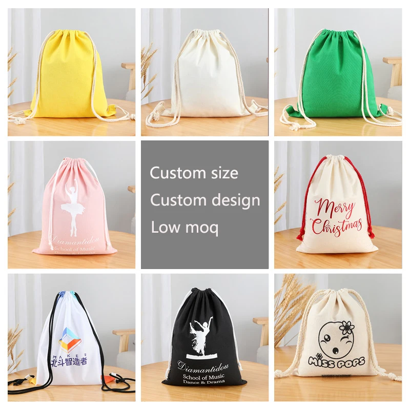 Custom Recycled Drawstring Bags - Eco-Friendly & Reusable