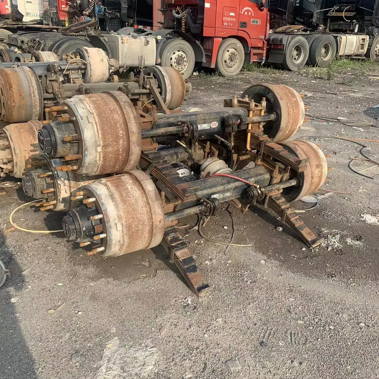 Used Fuwa /bpw Type Axles For Semi Trailer Truck - Buy Used Bpw Trailer ...