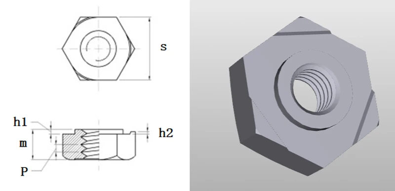 Rts Standard Welding Nuts Din929 Weld Hexagonal Standard Nuts - Buy ...