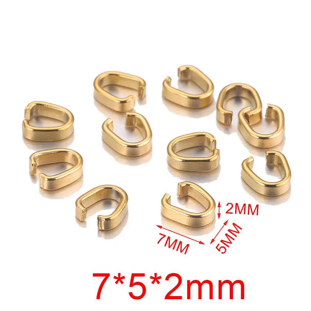 Stainless Steel Melon Seed Clasp Leather Rope U-shaped Buckle Collar ...