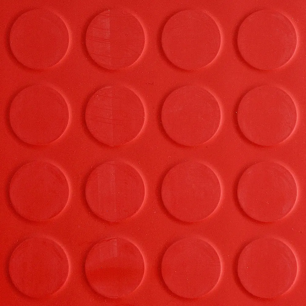 500x500mm Large Raised Coin Rubber Paver Vinyl Commercial Floor Tiles ...