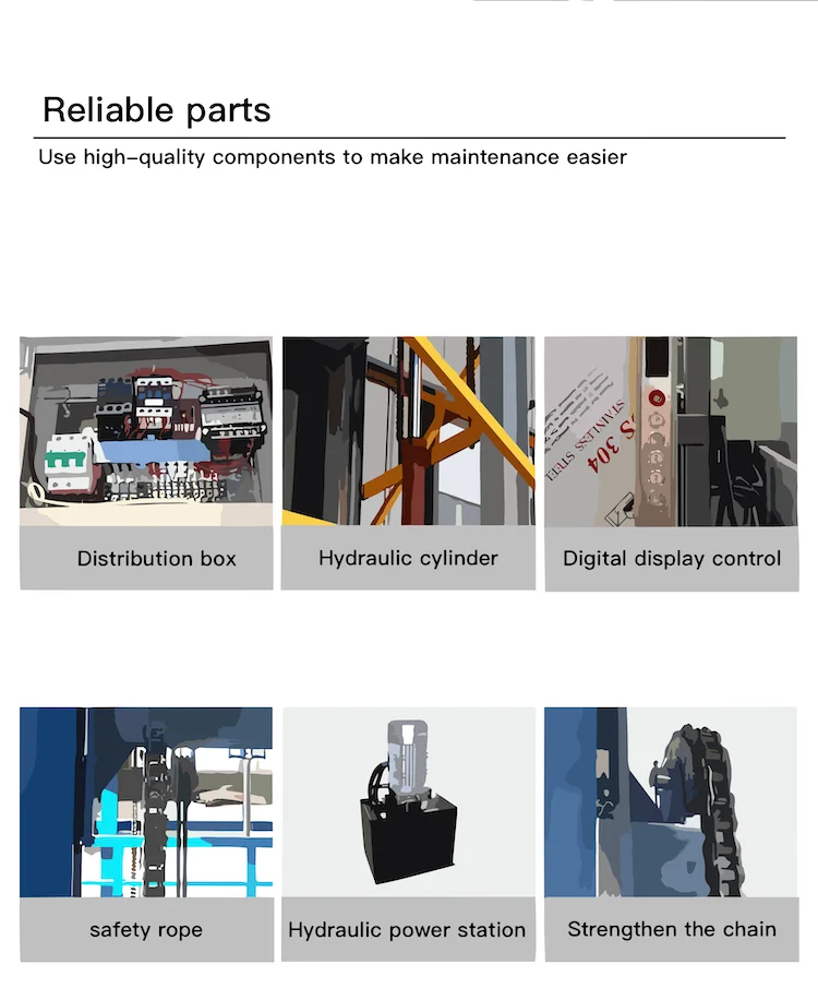 Hydraulic Electric Vertical Freight Elevator Industrial Warehouse ...