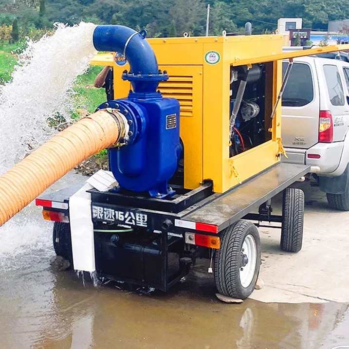 Dewatering Centrifugal Automatic High Flow Pressure Sewage Water Diesel ...