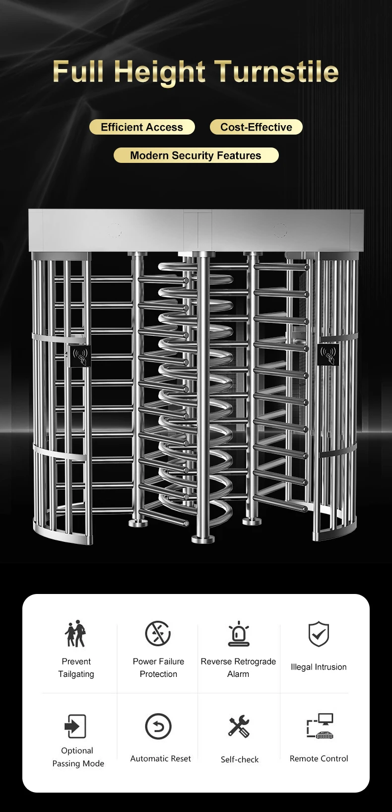 Full Height Turnstile,Turnstyles,Revolving Gate - Buy Automatic Gate ...