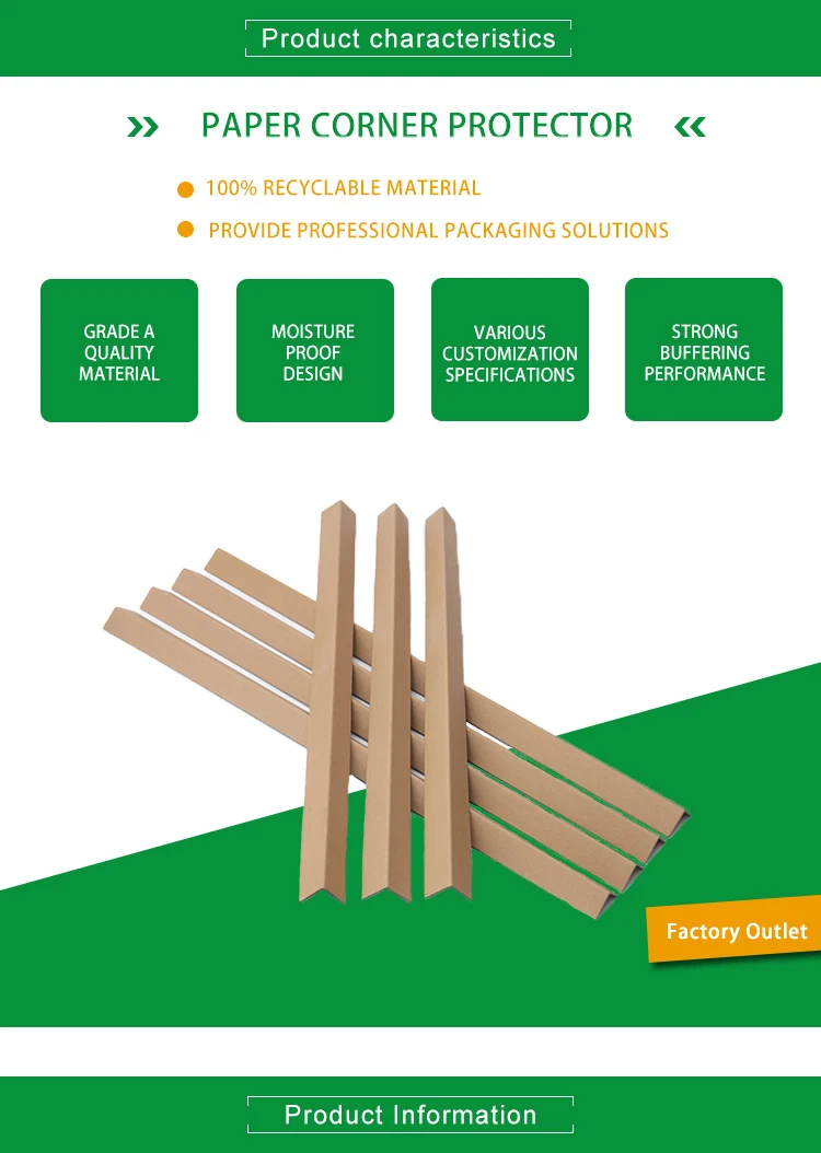 Heavy Duty Pallet Shipping Corrugated Paper Corner Edge Protector For ...