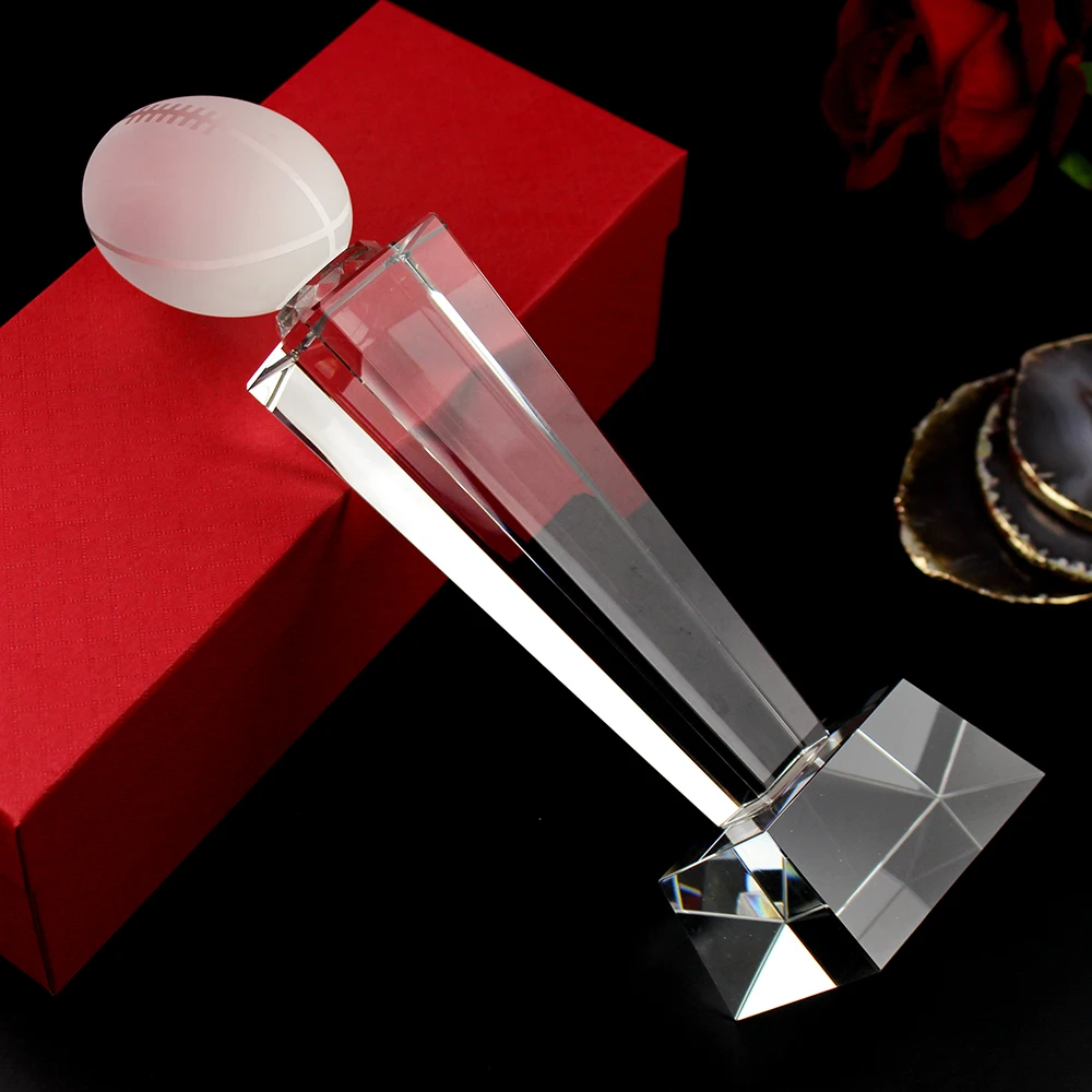 Hot Selling Blank Crystal Rugby Trophy - American Football Association ...