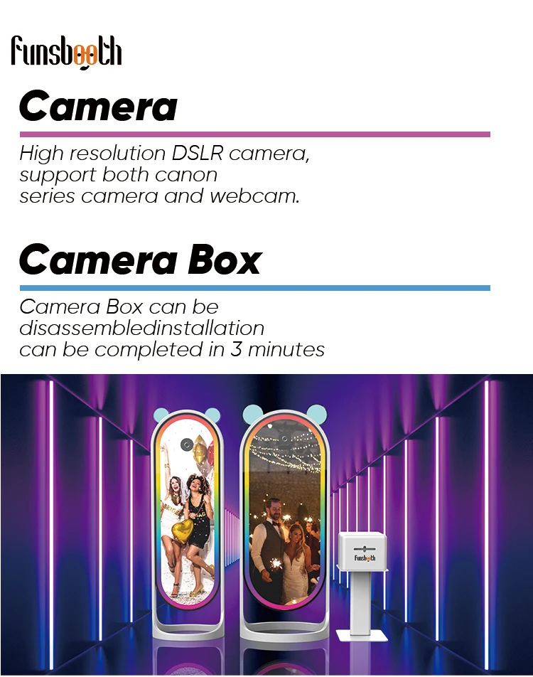 Funsbooth Bear Mirror Photo Booth - High Definition Fun