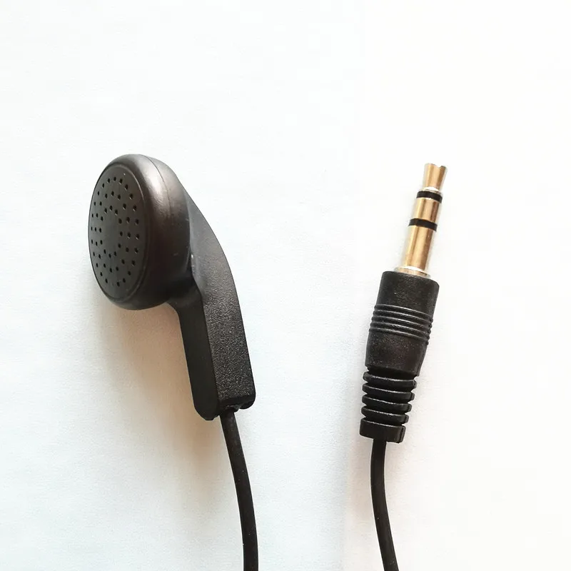 3.5mm One Ear Disposable Mono Earphones - Durable & Noise-cancelling