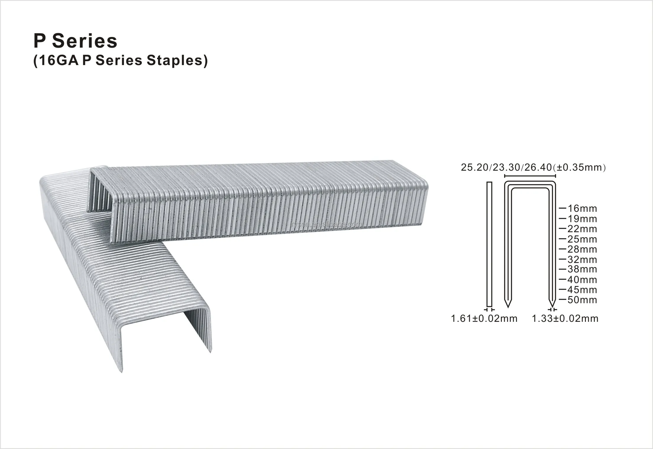 16GA P Series Staples P2625 P2638 Staples for Wood Pallet| Alibaba.com